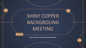 Shiny Copper Background Meeting PowerPoint Templates Free Download