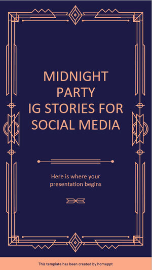 Midnight Party IG Stories for Social Media PowerPoint Templates Free ...