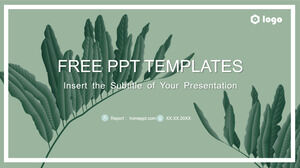 Fresh Plant Leaves Business PowerPoint Templates PowerPoint Templates ...