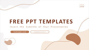 Simple Brown Business PowerPoint Templates PowerPoint Templates Free ...