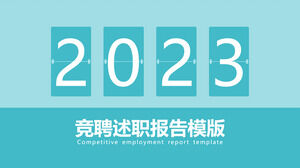 Template PPT laporan ketenagakerjaan kompetitif singkat PowerPoint ...