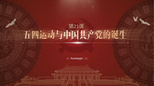 Gratis Sejarah PowerPoint Template