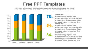 Templat Powerpoint Gratis untuk Bagan Batang Pilar 3D PowerPoint ...
