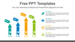 Template Powerpoint Gratis untuk Bagan Batang Panah PowerPoint Template ...