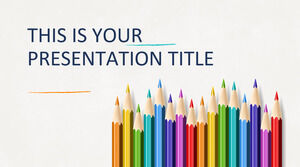 Colorful Pencils. Free PowerPoint Template & Google Slides Theme ...