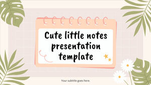 Cute Little Notes, free slides theme. PowerPoint Templates Free Download