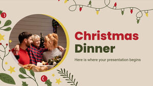 Christmas Dinner Minitheme PowerPoint Templates Free Download