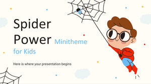 Spider Power Minitheme for Kids PowerPoint Templates Free Download