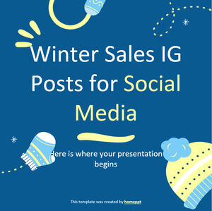 Winter Sales IG Post for Social Media PowerPoint Templates Free Download