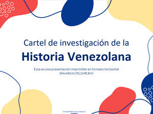Venezuelan History Research Poster PowerPoint Templates Free Download