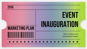 Event Inauguration Marketing Plan PowerPoint Templates Free Download