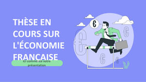 Current French Economy Thesis PowerPoint Templates Free Download