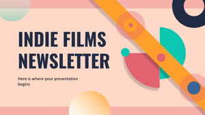 Indie Films Newsletter PowerPoint Templates Free Download