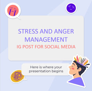 Stress and Anger Management IG Posts for Social Media PowerPoint ...