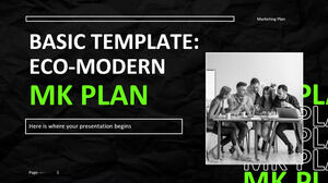 Basic Template: Eco-Modern MK Plan PowerPoint Templates Free Download