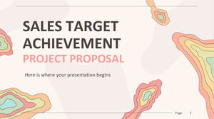 Sales Target Achievement Project Proposal PowerPoint Templates Free ...