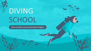 Diving School PowerPoint Templates Free Download