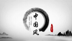 Simplified Ink Chinese Style PPT Template PowerPoint Templates Free ...