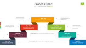 Grafik materi PPT diagram alur dua arah PowerPoint Template Free Download