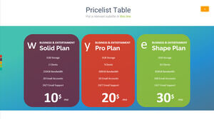 Price comparison of package items with PPT materials PowerPoint ...