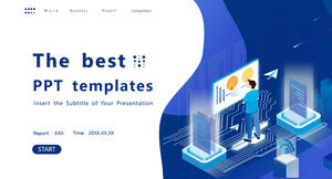 Free Powerpoint Template for Blue Technology Business PowerPoint ...