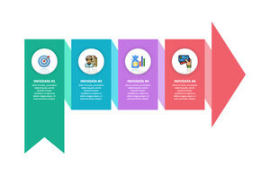 Template Powerpoint Gratis untuk Proses Panah Horizontal PowerPoint ...