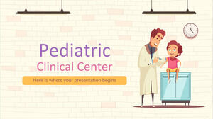 Pediatric Clinical Center PowerPoint Templates Free Download