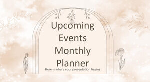 Upcoming Events Monthly Planner PowerPoint Templates Free Download