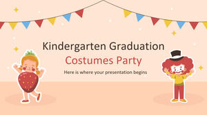 Kindergarten Graduation Costumes Party PowerPoint Templates Free Download