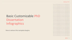 Basic Customizable PhD Dissertation Infographics PowerPoint Templates ...