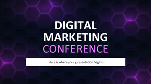 Digital Marketing Conference PowerPoint Templates Free Download