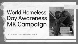 World Homeless Day Awareness MK Campaign PowerPoint Templates Free Download
