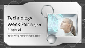 Technology Week Fair Project Proposal PowerPoint Templates Free Download