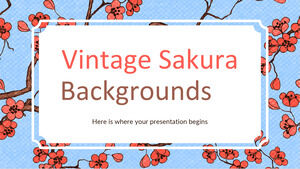 Fondos de Sakura Vintage PowerPoint Templates Descarga gratuita