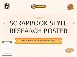 Scrapbook Style Research Poster PowerPoint Templates Free Download