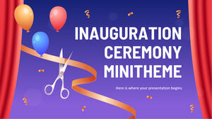 Inauguration Ceremony Minitheme PowerPoint Templates Free Download