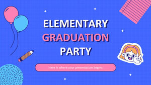Elementary Graduation Party PowerPoint Templates Free Download