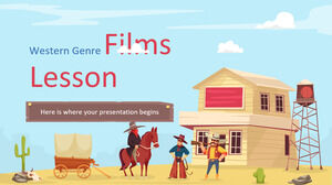 Western Genre Films Lesson PowerPoint Templates Free Download