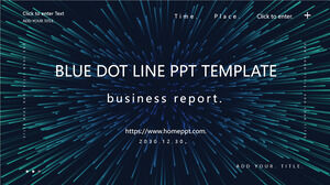 Blue dot line business PowerPoint Templates PowerPoint Templates Free ...