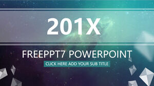 Starry background PowerPoint template PowerPoint Templates Free Download