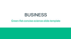 Green flat concise science slide template PowerPoint Templates Free ...