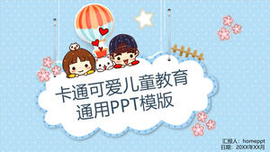 Template PPT tema pendidikan kartun anak-anak yang lucu PowerPoint ...
