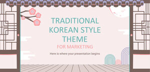Traditional Korean Style Theme for Marketing PowerPoint Templates Free ...
