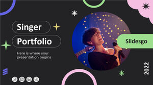 Singer Portfolio PowerPoint Templates Free Download