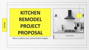 Kitchen Remodel Project Proposal PowerPoint Templates Free Download