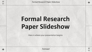 Formal Research Paper Slideshow PowerPoint Templates Free Download