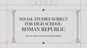 Social Studies Subject for High School: Roman Republic PowerPoint ...