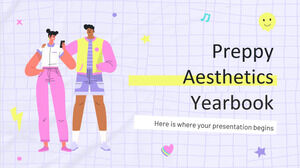 Preppy Aesthetics Yearbook PowerPoint Templates Free Download