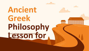 Ancient Greek Philosophy Lesson for High School PowerPoint Templates ...