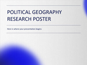 Political Geography Research Poster PowerPoint Templates Free Download
